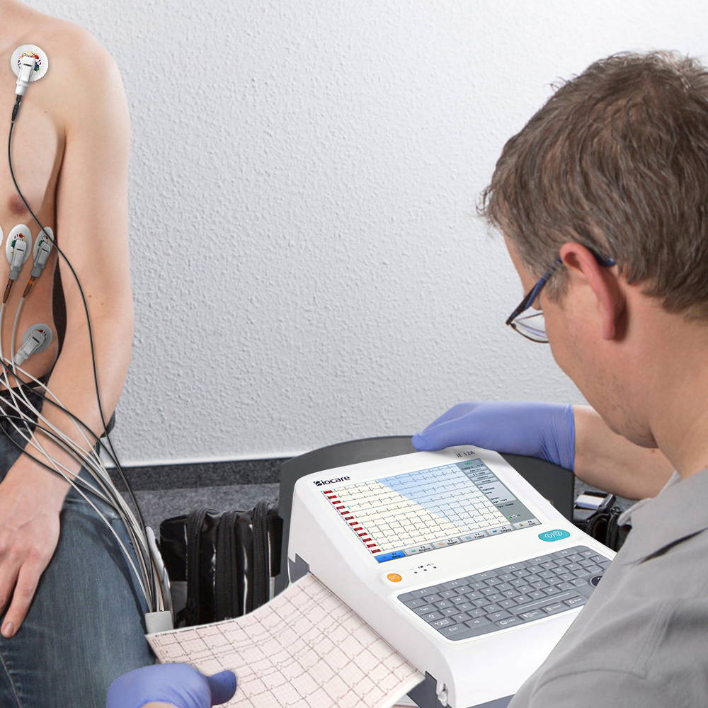 Biocare Digital 12-Lead EKG/ECG Machine with Automatic Interpretation, 12-Channel for Fast and ...